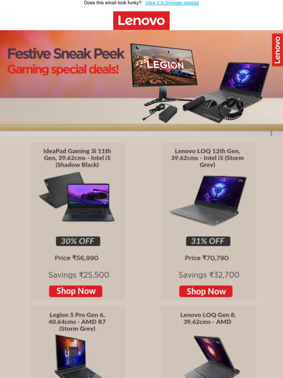 Lenovo: Command Your Victory: Gaming Laptops at Unbeatable Prices+ ...