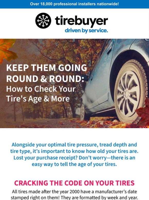 TireBuyer: How to Know The Age of Your Tires 🔍 | Milled