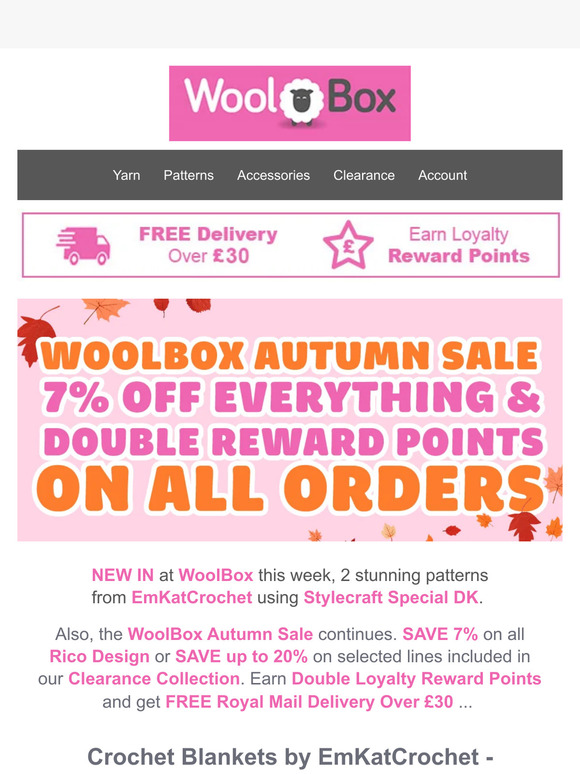 WoolBox: NEW Crochet Blanket Patterns from EmKatCrochet in Stylecraft ...