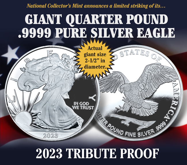 National Collector's Mint: Free Shipping! ★ 2023 Giant Quarter Pound ...
