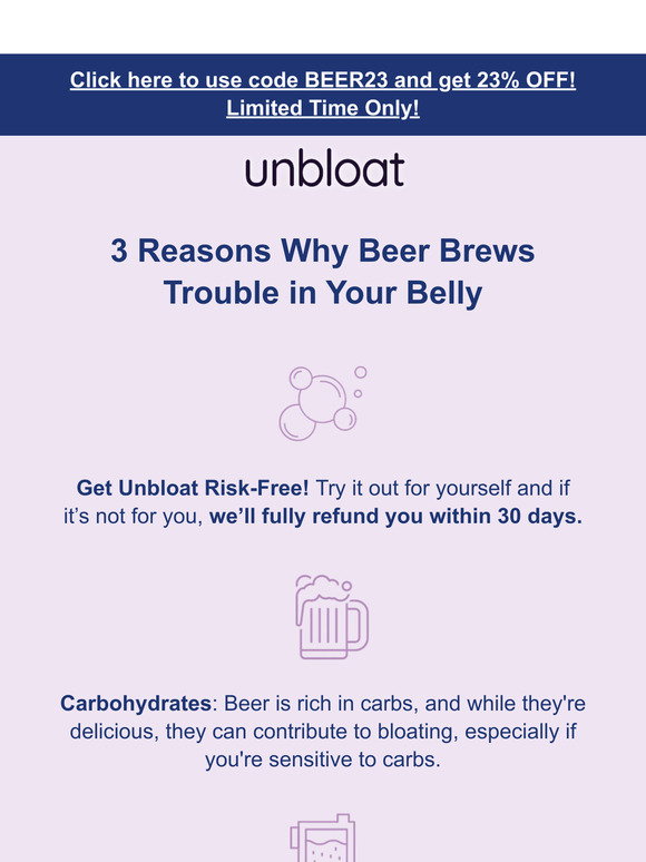 Unbloat: How beer affects your gut health 🍺 | Milled