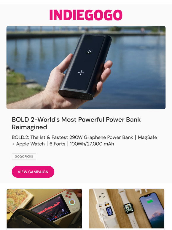 Indiegogo: This power bank is the only one you'll need to carry with ...
