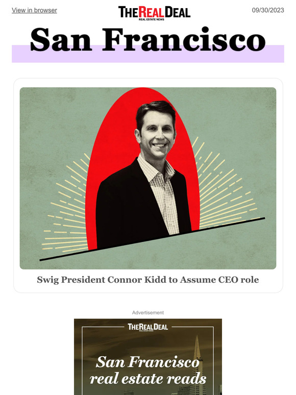 The Real Deal: Swig President Kidd gets CEO role; Construction worker ...