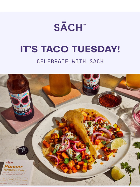 Sach Foods: Spice Up Your Taco Tuesday with Sizzlin Paneer Tacos | Milled