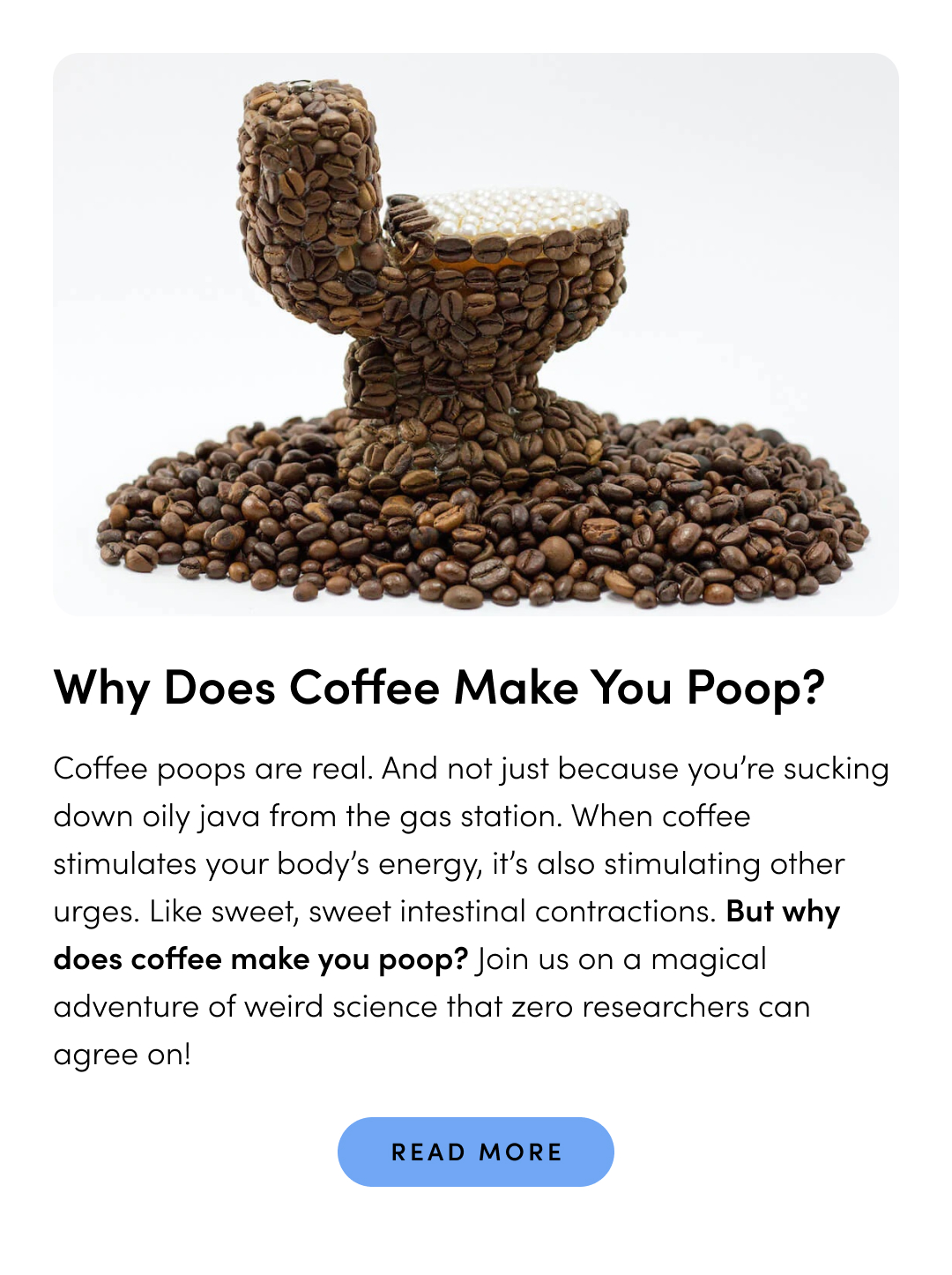 TUSHY: Why does coffee make you poop? | Milled