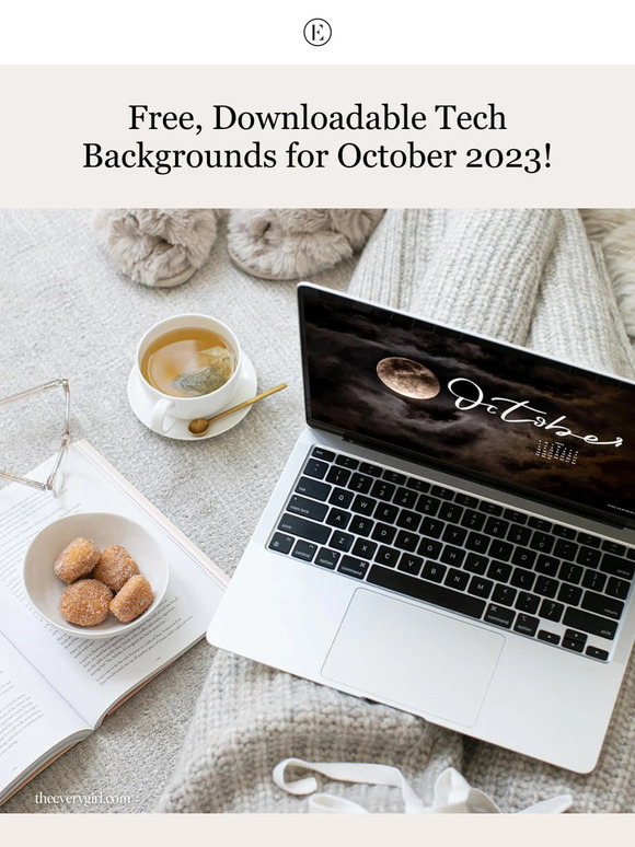 The Everygirl: Free, Downloadable Tech Backgrounds for October 2023 ...