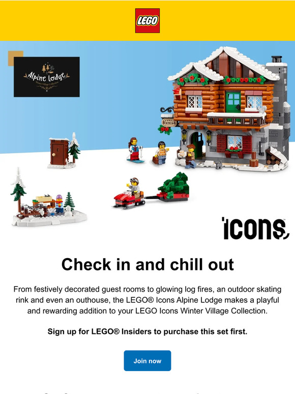 LEGO: New LEGO® Icons Alpine Lodge | Milled