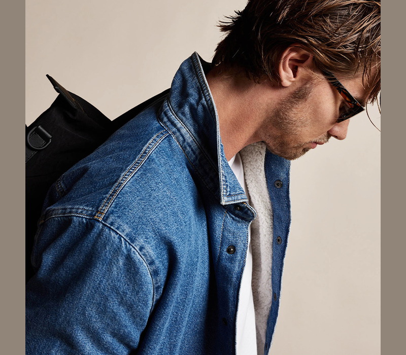 James Perse: The Denim Sherpa Jacket | Milled