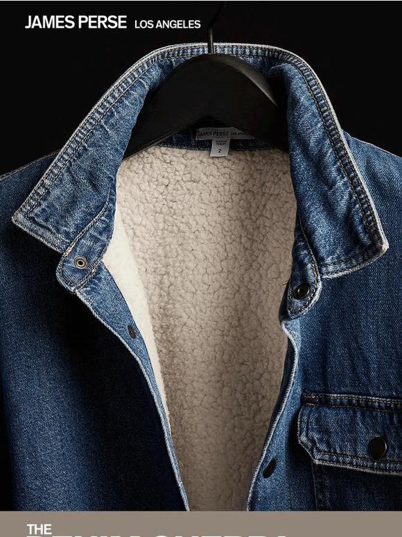 James Perse: The Denim Sherpa Jacket | Milled
