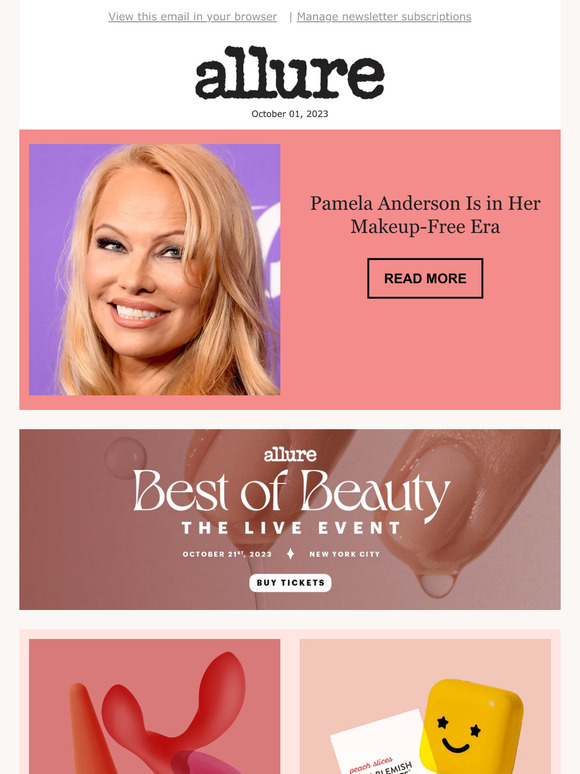 Allure Beauty Box: Pamela Anderson Without Makeup Is Still a Blonde ...