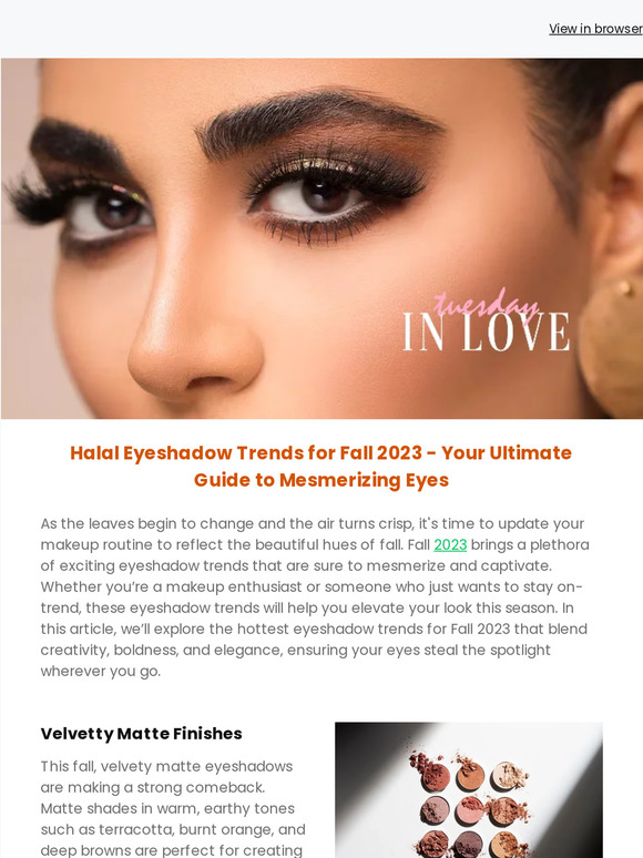 Tuesday in Love: We're Unveiling Fall’s Mesmerizing Halal Eyeshadow ...