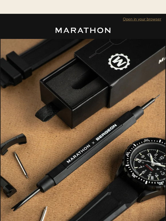 Marathon: Gear Up with a FREE Bergeon Spring Bar Tool! | Milled