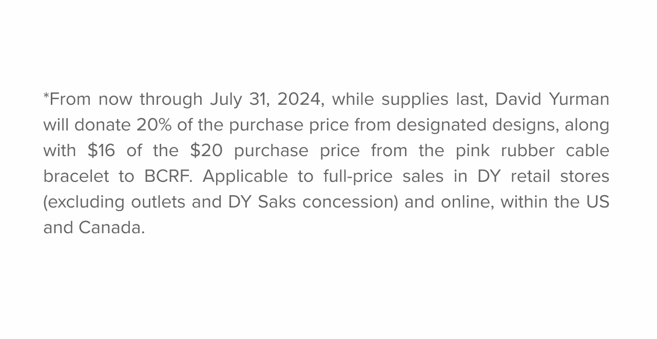 David Yurman: Think Pink: Designs That Support BCRF | Milled