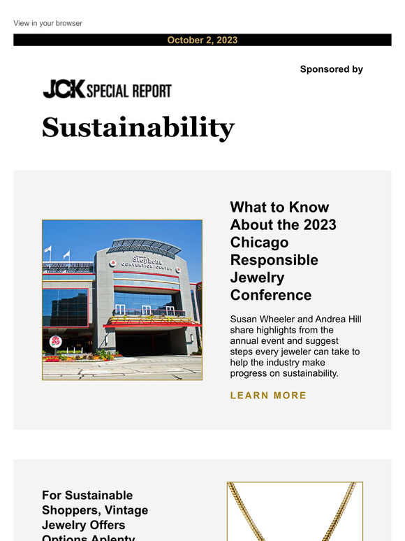 JCK: What to Know About the 2023 Chicago Responsible Jewelry Conference ...