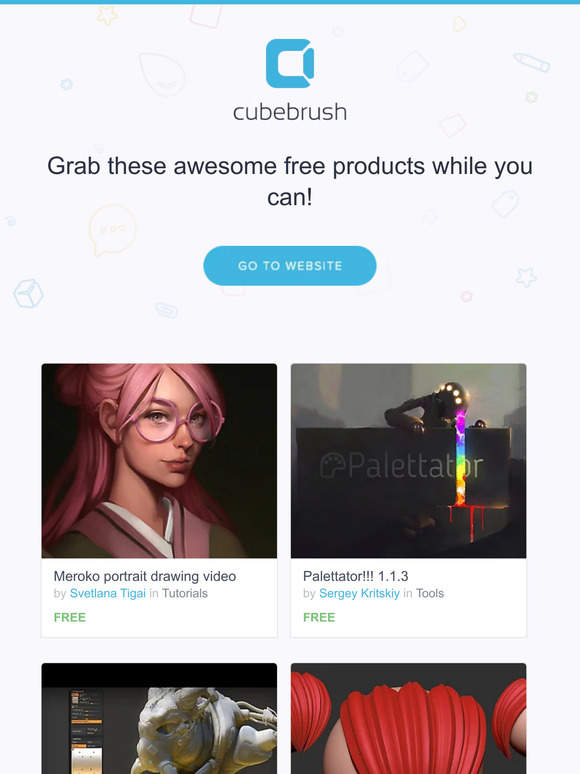 Cubebrush: Happy Monday! Grab These Free Products! | Milled