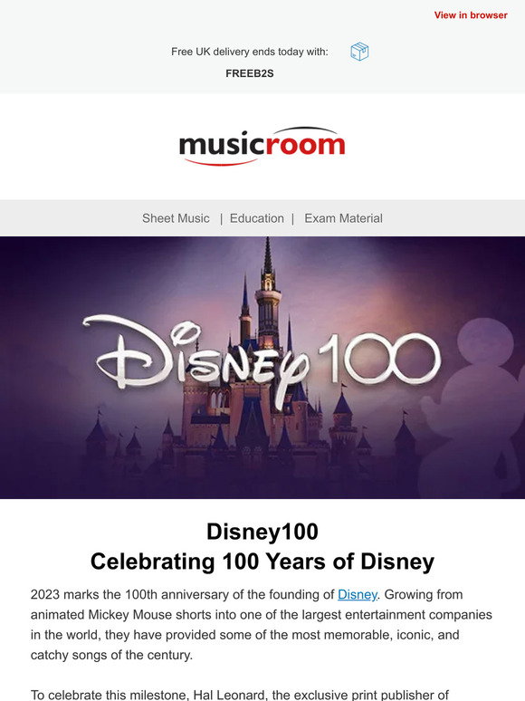 Musicroom: Celebrating 100 Years of Disney 🌠 | Milled