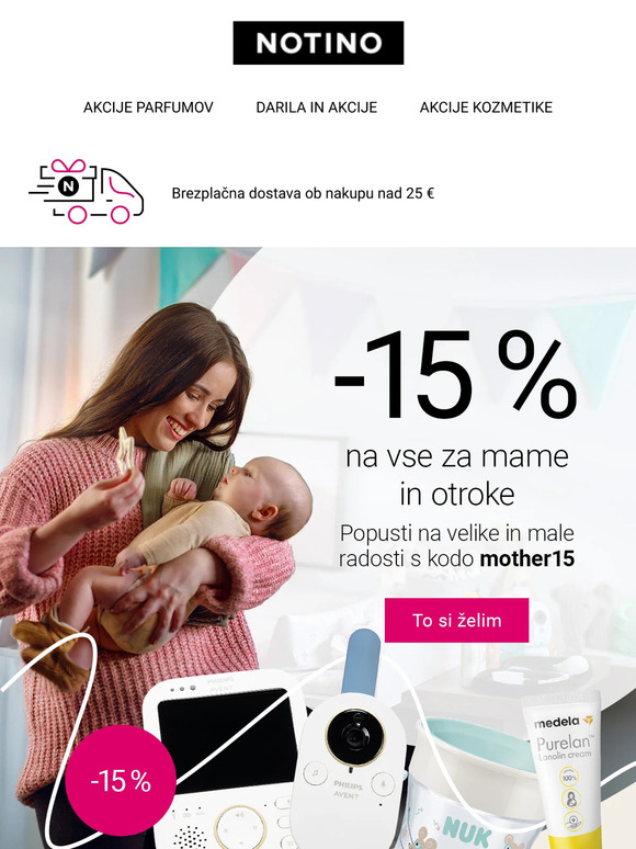 NOTINO.si: -15 % na vse izdelke za mame in otroke? 👩 👶 | Milled