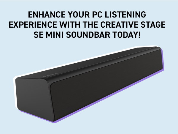 Creative: [NEW LAUNCH] Creative Stage SE mini — Compact Soundbar for ...