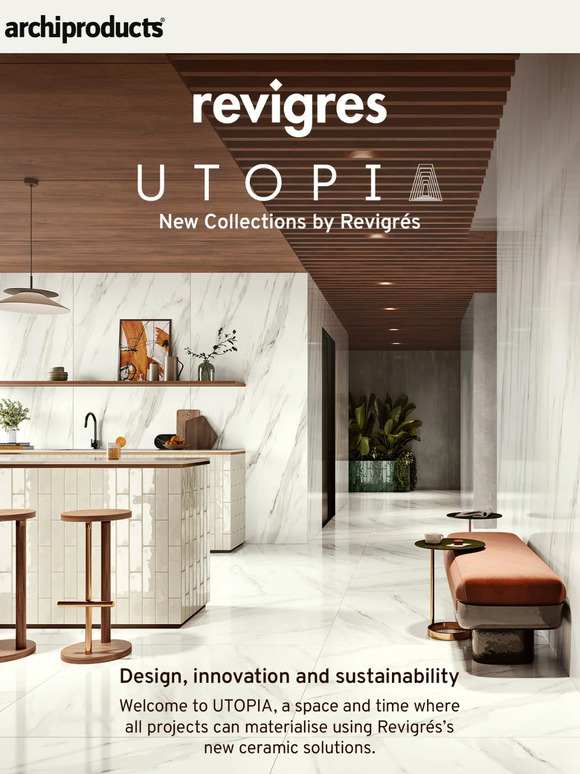 Archiproducts: UTOPIA, ceramic solutions by Revigrés: new colours, formats and thicknesses | Milled