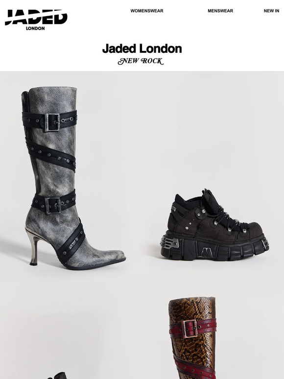 Jaded London: NEW ROCK BY JADED - Online Now | Milled