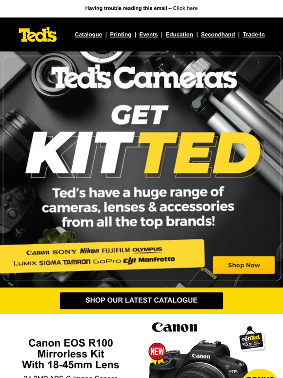 Ted's Cameras: 📸 Ted's KitTED Catalogue Out Now 📸 | Milled