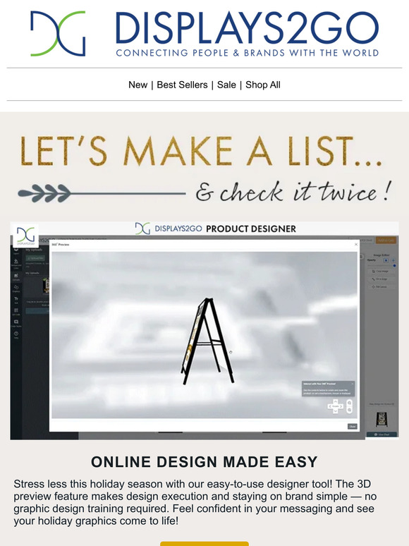 Displays2go: Let’s Make a List & Check It Twice! | Milled