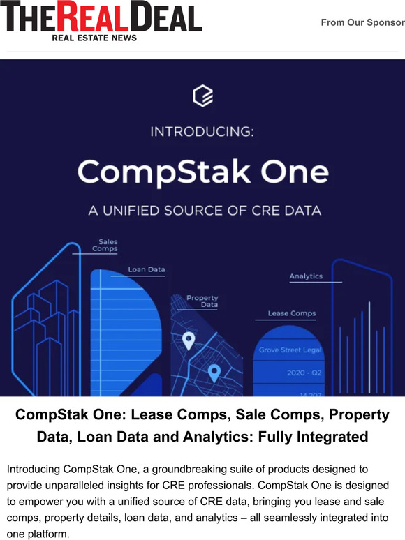 The Real Deal: CompStak Unveils CompStak One - A Suite To Unify CRE ...