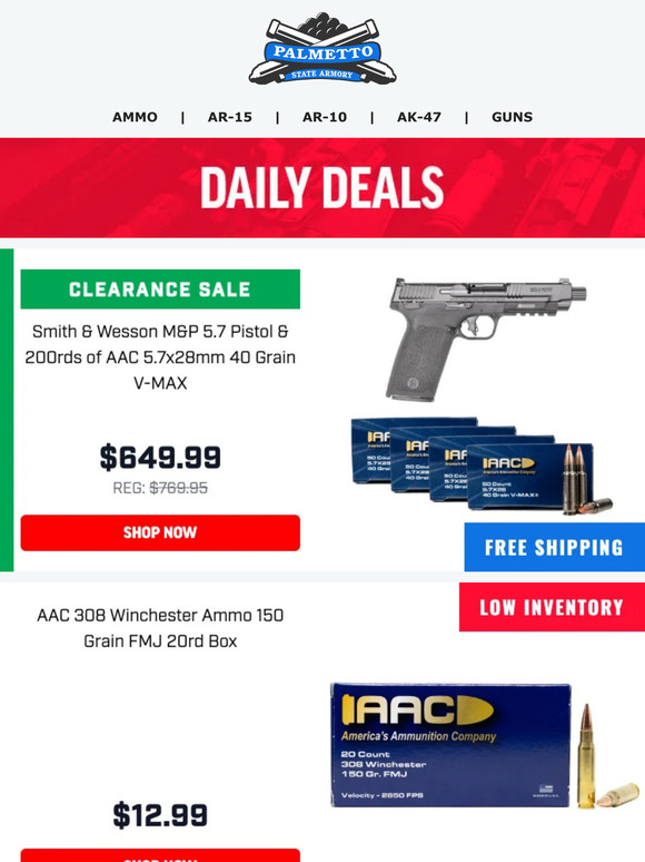 Palmetto State Armory: Clearance Deal | Rock Island VR70 12 Gauge 20 ...