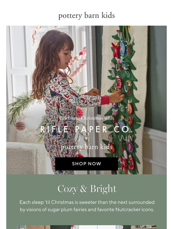 Pottery Barn Kids: Deck it all with our Rifle Paper Co. Christmas ...