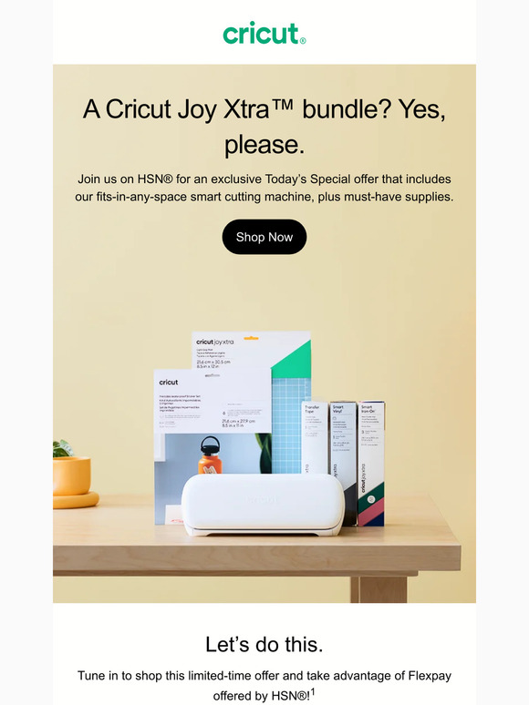 Cricut: Shop An Exclusive Cricut Joy Xtra™ Bundle on HSN | Milled