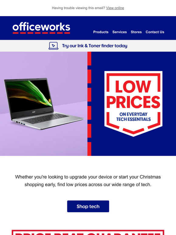 Officeworks: Tech you'll love, for less | Milled