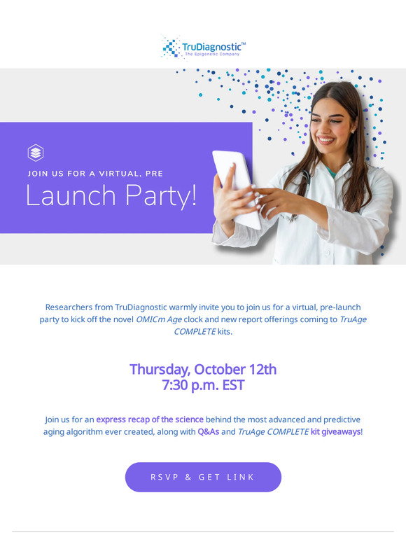 TruDiagnostic: Join our virtual OMICm Age pre-launch party | Milled