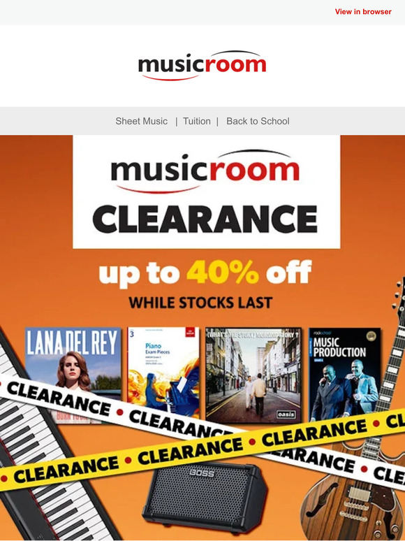Musicroom: Explore the Clearance Sale Now! | Milled