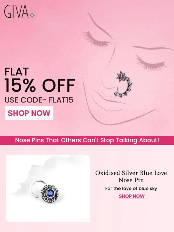 GIVA: Timeless Tradition With Modern Glamour: Nose Pins That Define You ...
