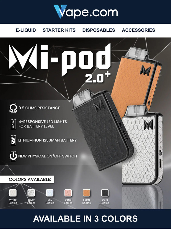 Vape.Sale: Discover Mi-Pod 2.0 Plus Kit 👀 | Milled