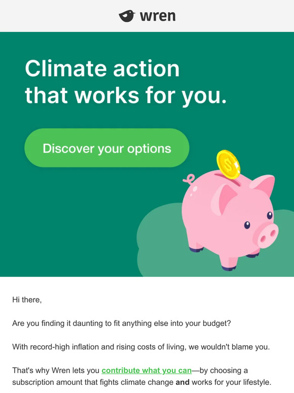 Wren: How to make climate action work for your budget 💸 | Milled