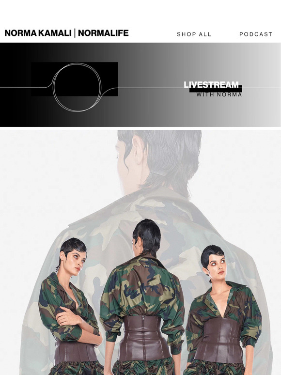 Norma Kamali: Stand Out While Blending In! Discover Our C A M O Collection | Milled