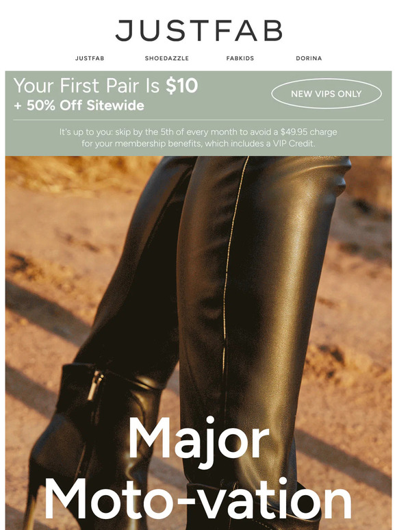 JustFab: $10 NEW ARRIVALS: Serving Major Moto-vation🖤🖤 | Milled