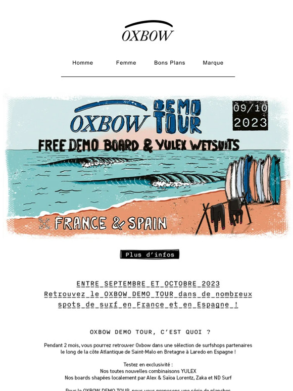Oxbow: OXBOW DEMO TOUR : Testez nos dernières combinaisons et nos ...