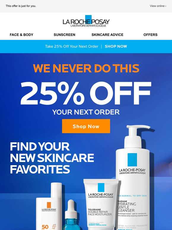 La Roche-Posay: Your 25% Off Offer Ends Soon! | Milled