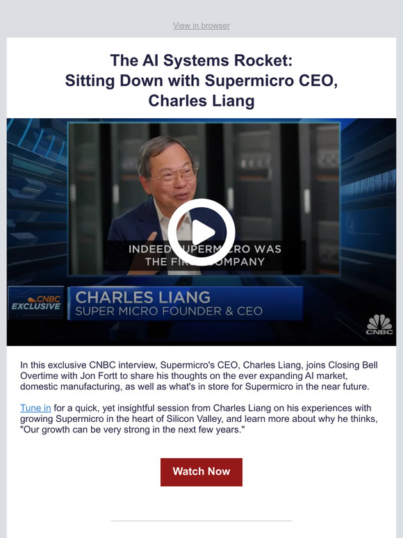 Supermicro: Watch now: Exclusive CNBC interview with Supermicro's CEO ...