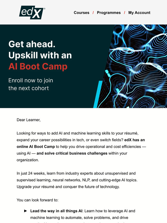 edX: AI Boot Camp: Your fast-track to AI skills | Milled