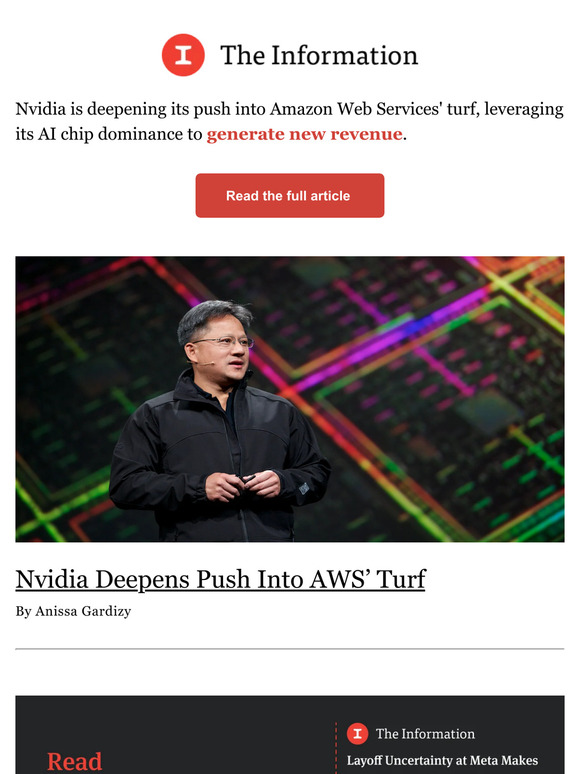 The Information: Nvidia Pushes Into AWS’ Turf | Milled