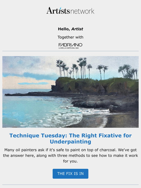 Artists Network: Painting on Top of Charcoal | Milled