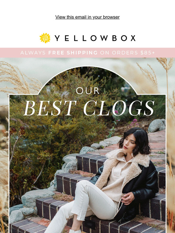 Yellow Box: Fall’s Best Clogs | Milled