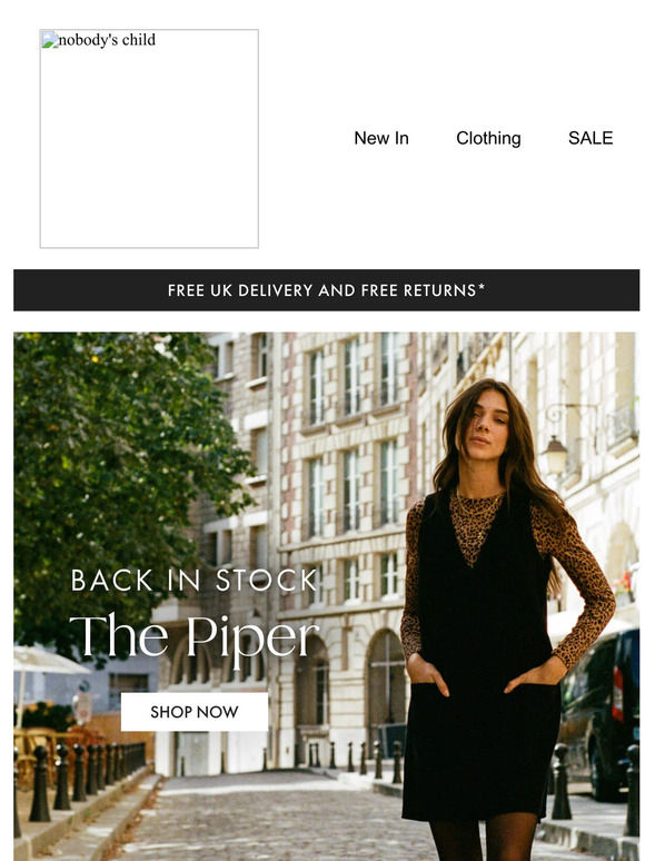 Nobody's Child: The black Piper pinny is BACK 🖤 | Milled