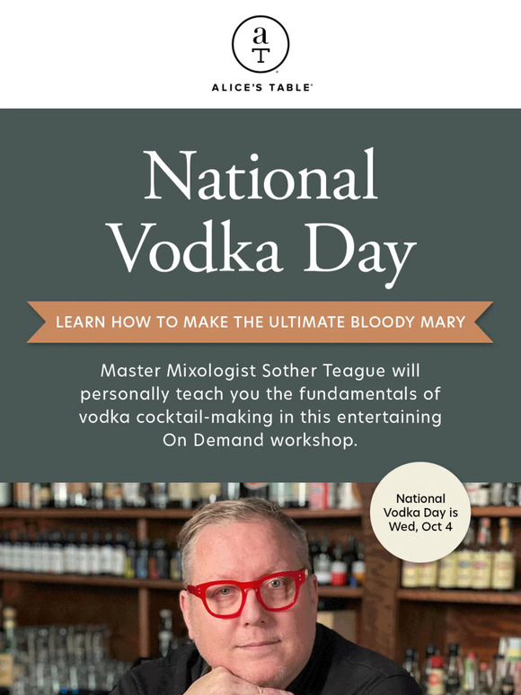 Alice's Table: It's National Vodka Day! Mix the Night Away with this ...