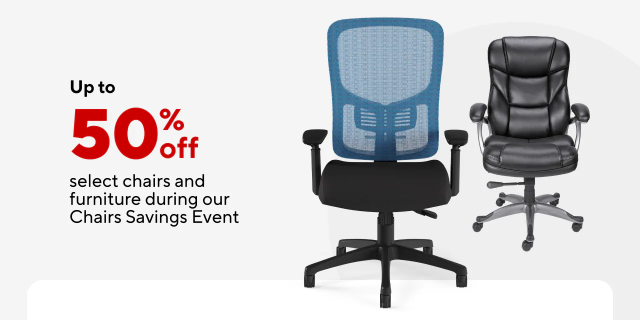 Staples: We're offering you 50% off select chairs and furniture during ...