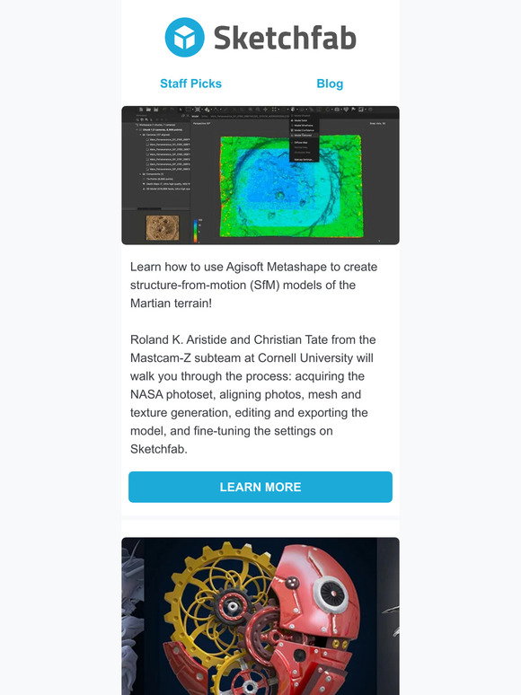 Sketchfab: New Tutorial! Create 3D Models of Mars With Publicly ...
