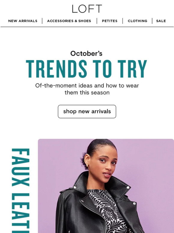 Loft: October’s top trends are here | Milled